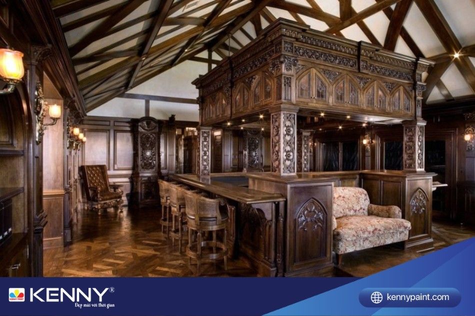 Đặc trưng của phong cách Gothic trong kiến trúc và nội thất